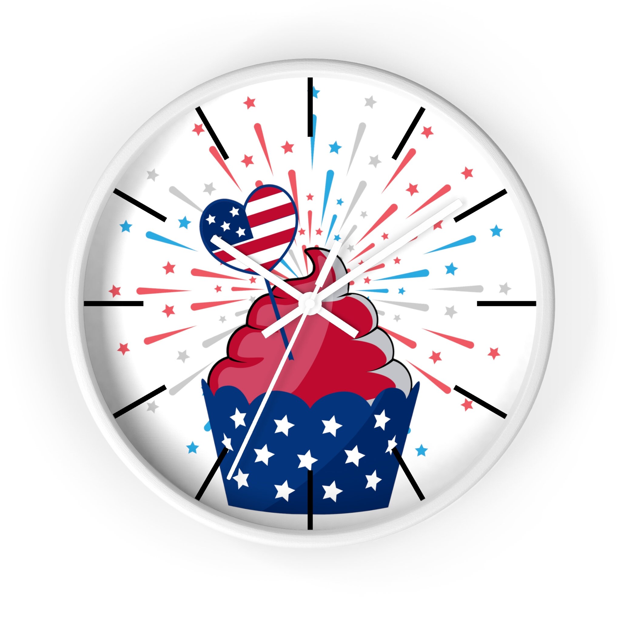 Independence July 4th Wall Clock - Etsy