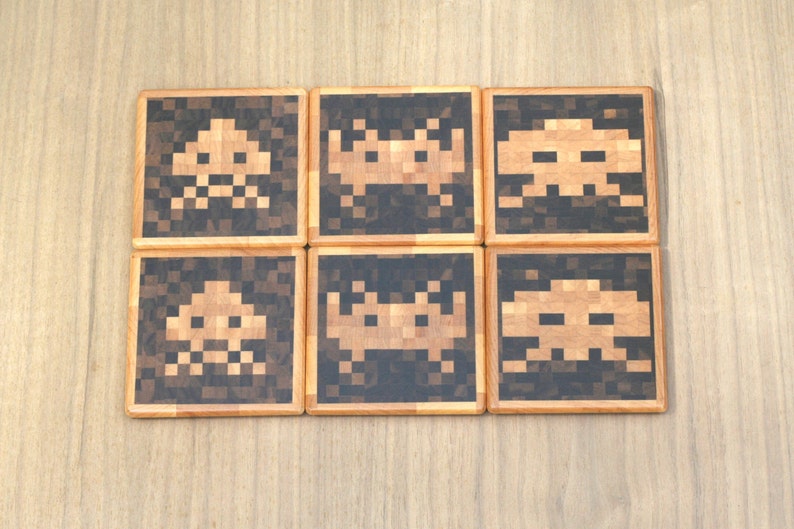 Space Invaders TM Coasters - Etsy