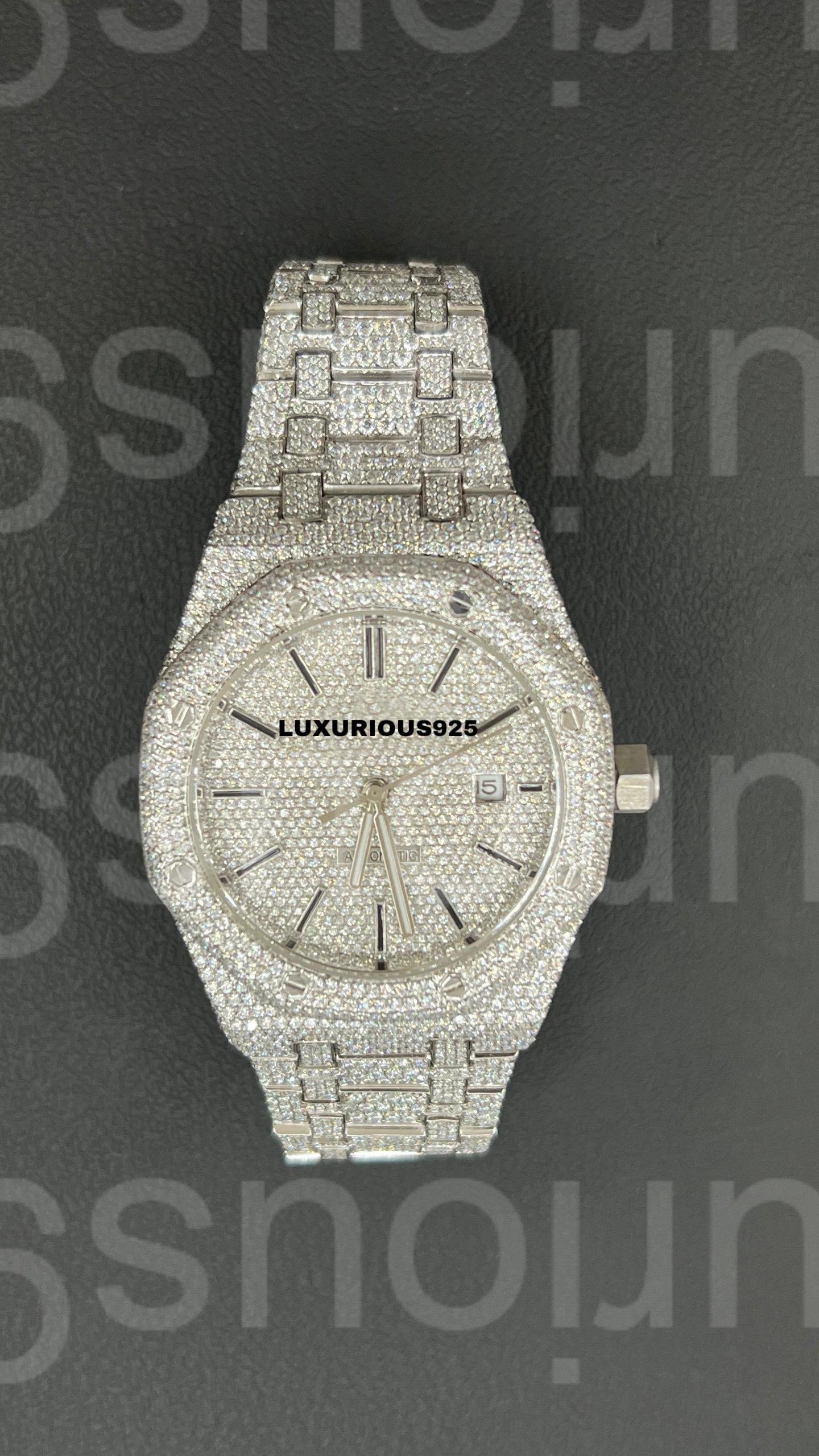 Iced Out Diamond Watch Iced Out Watches, Luxury Fully Automatic VVV ...