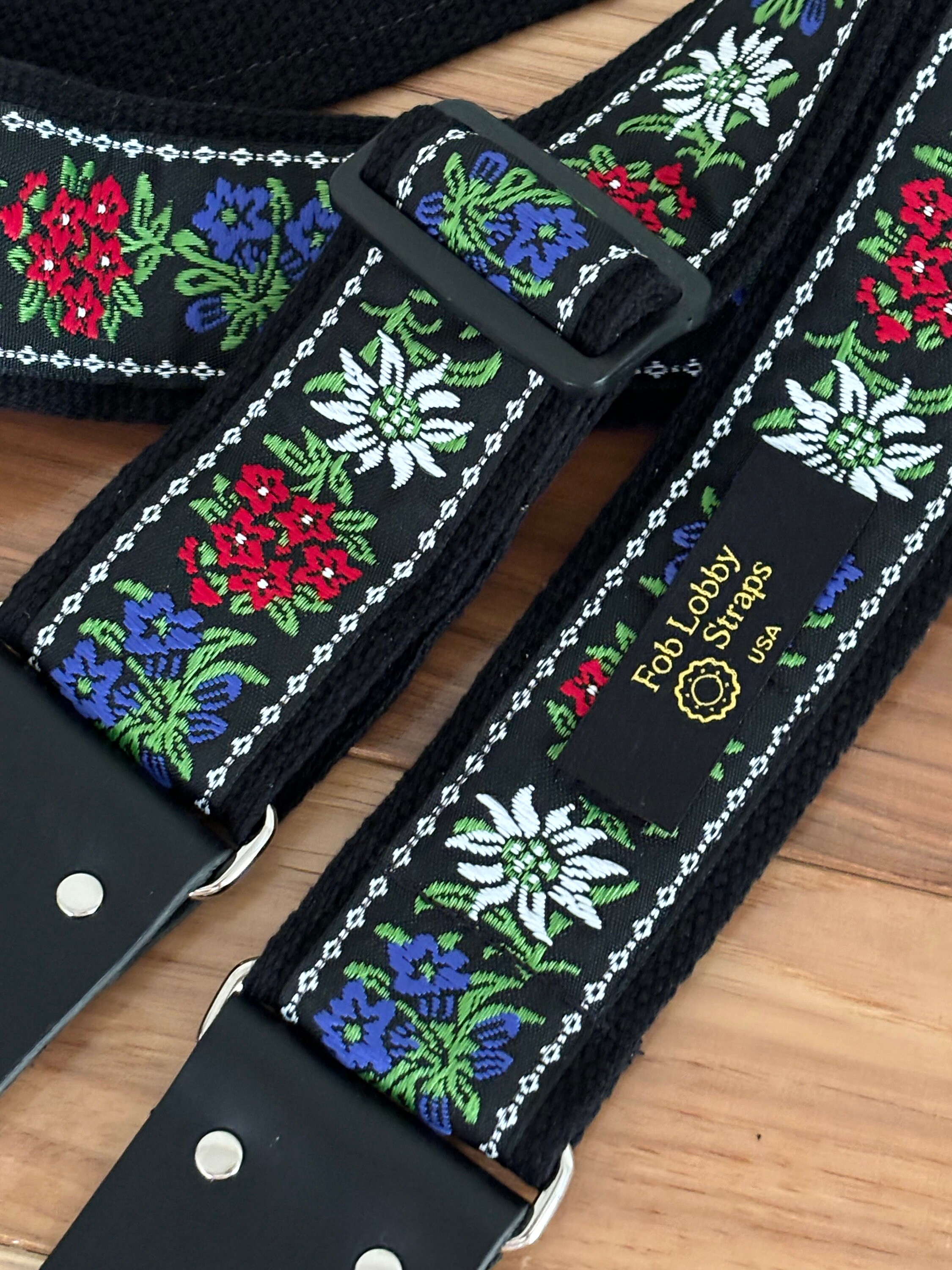 EDELWEISS Guitar Strap 3 Guitar Strap Lengths Sizes Acoustic Guitar ...