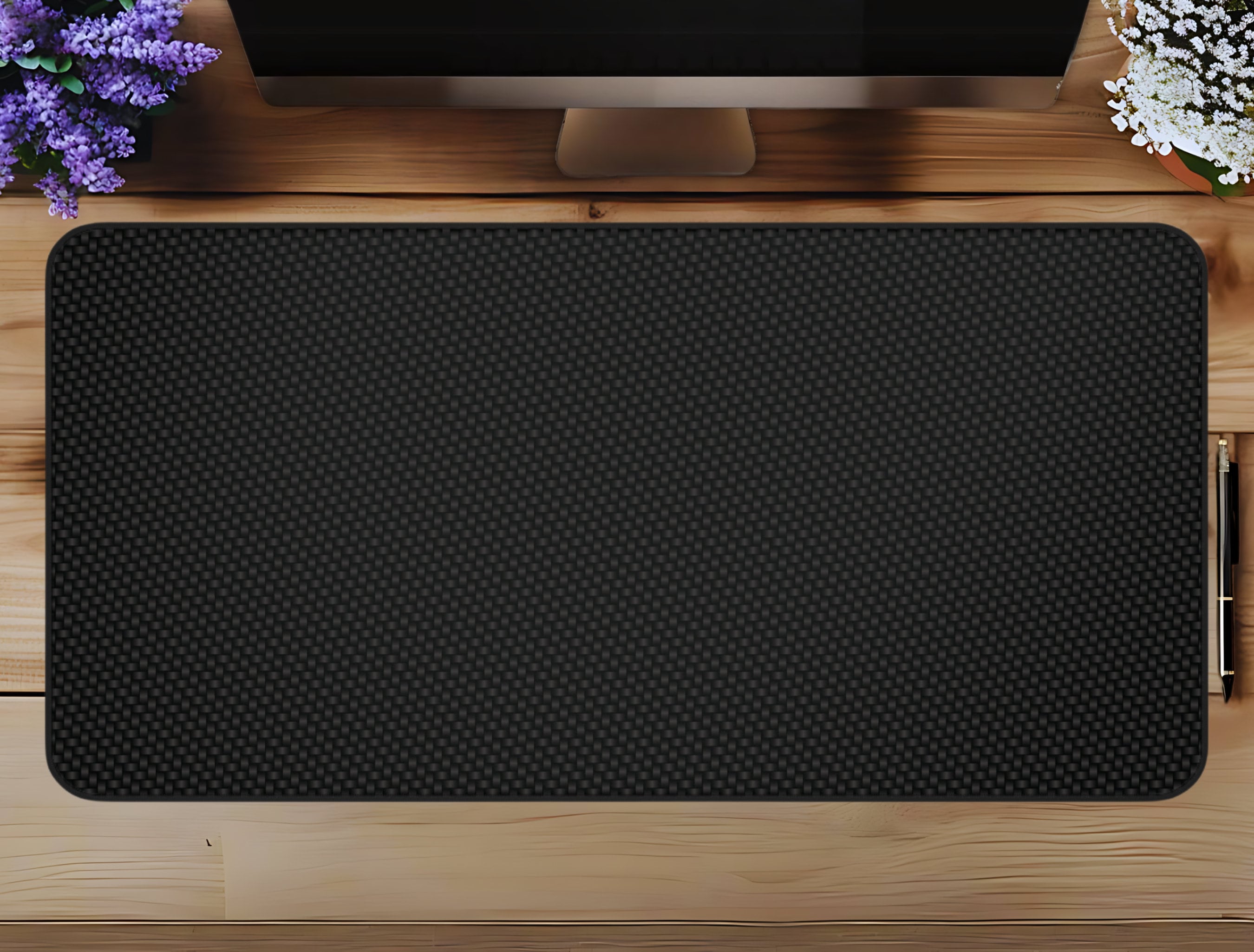 Carbon Fiber Texture Desk Mat - Extended Gaming Mousepad - Etsy