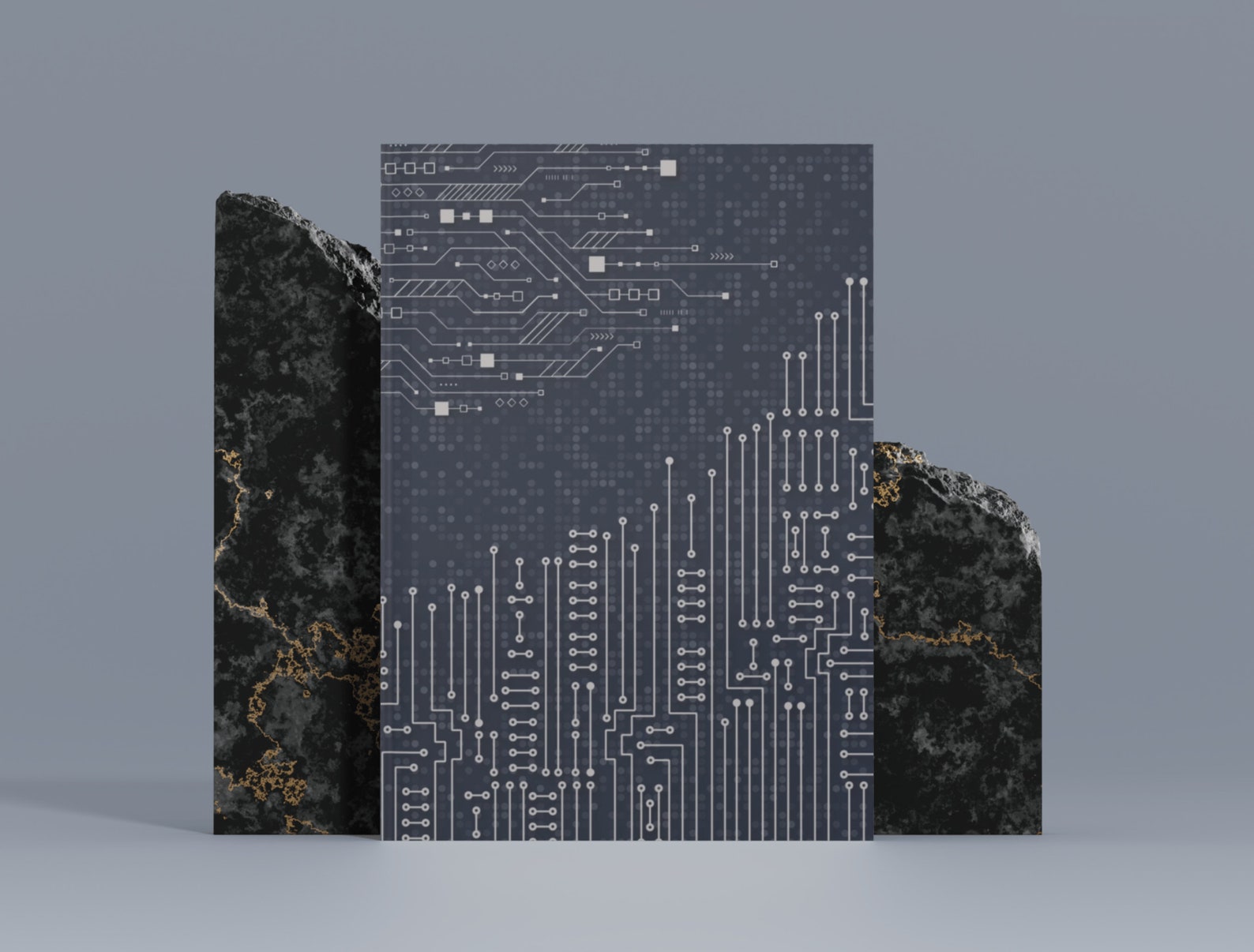 Circuit Board Design Hardcover Notebook - With Different Backgrounds ...