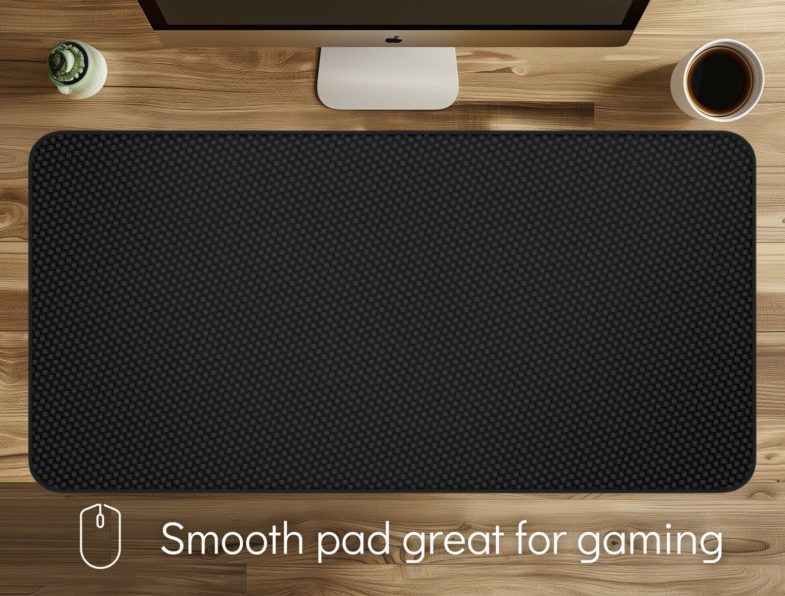 Carbon Fiber Texture Desk Mat - Large Carbon Pattern Mousepad, Abstract ...