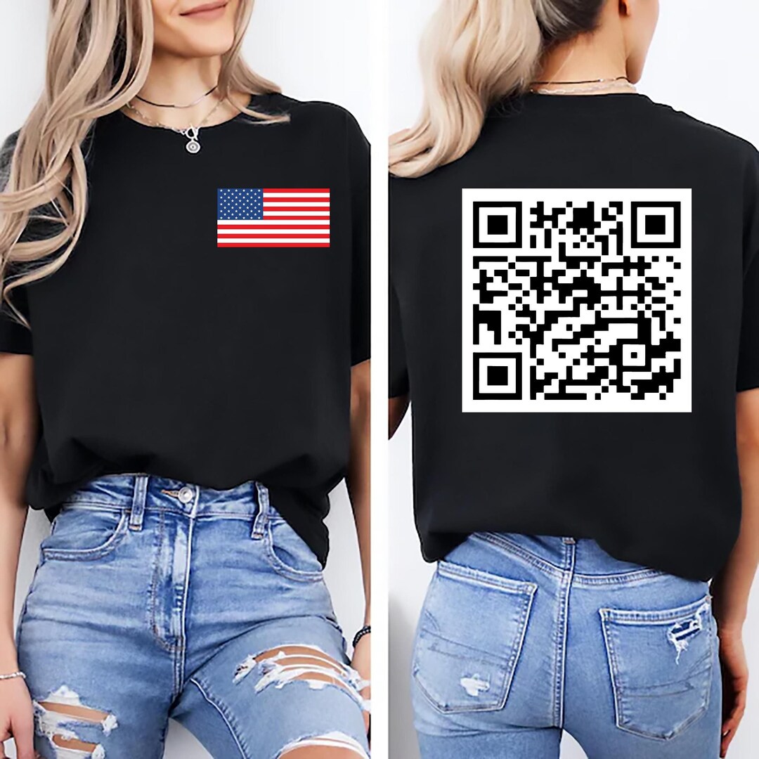 Trump Dance QR Code T Shirt, Viral Trump Dance YMCA Qr Code Shirt ...