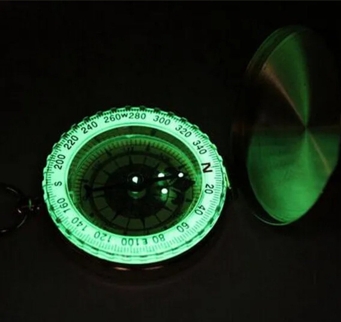 Brass Pocket Compass - Etsy