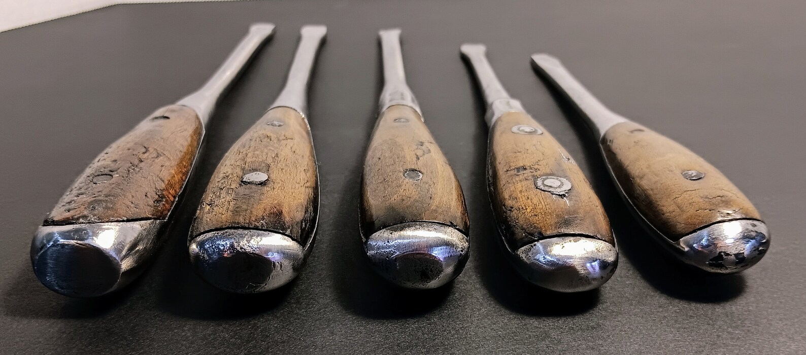 Antique 5pc Set of Split Wood Handle Flat Head Screwdrivers - Etsy