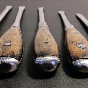Antique 5pc Set of Split Wood Handle Flat Head Screwdrivers - Etsy