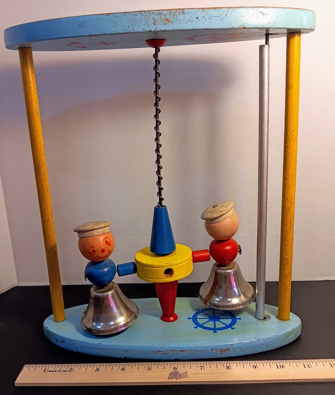Antique Playskool Navy Sailor Bell Depression Toy - Etsy