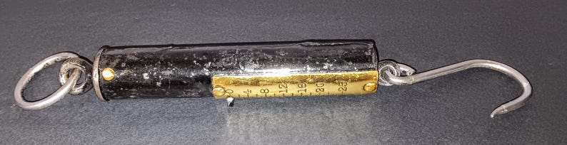 Vintage Cylindrical Hanging Spring Scale - Etsy