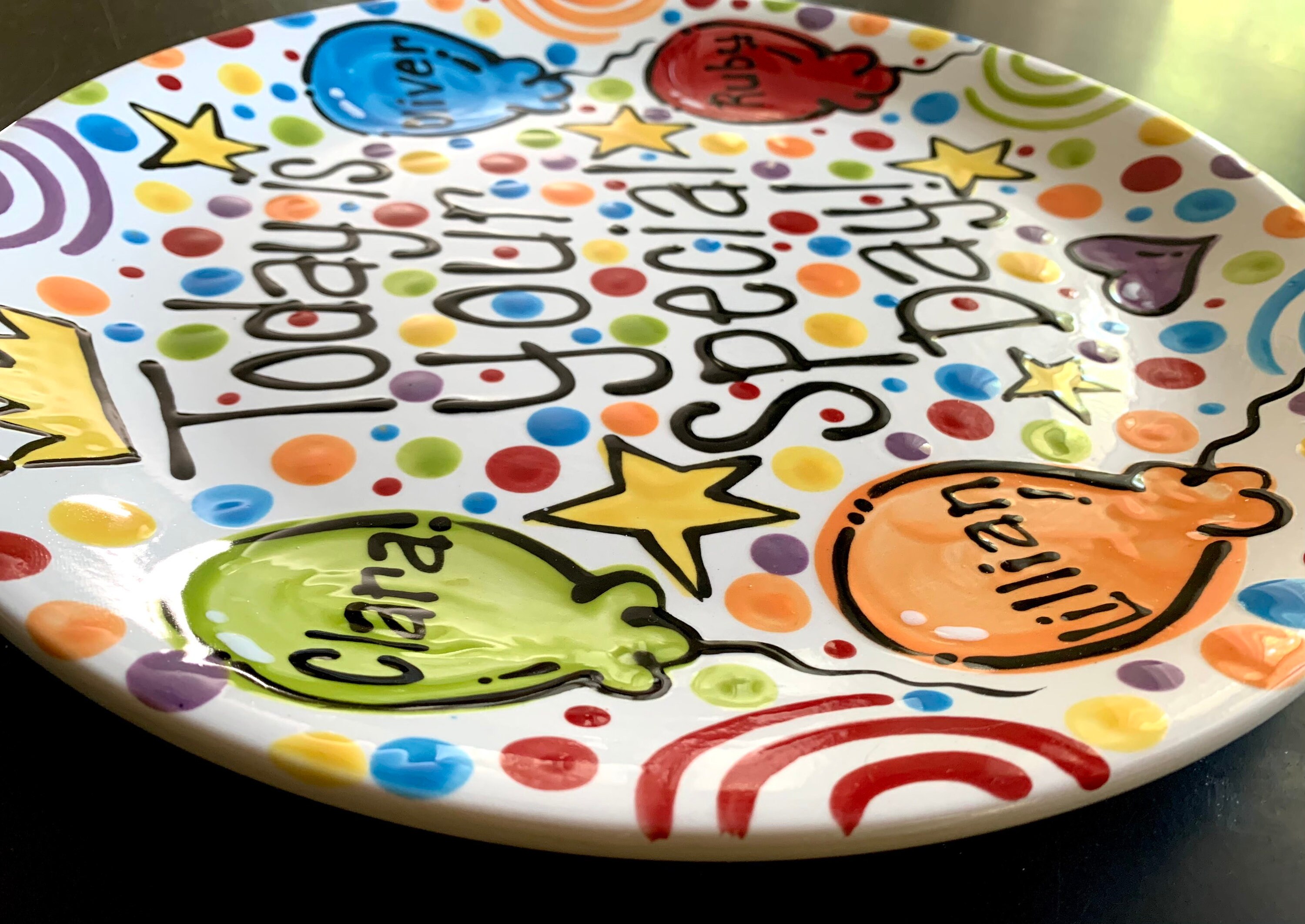PERSONALIZED CELEBRATION PLATE - Special Day 12 Inch Ceramic Plate - Etsy