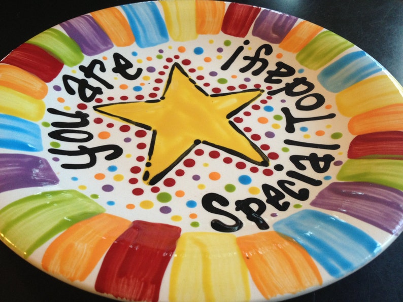 Hand Painted Special Day Family Plate - Etsy