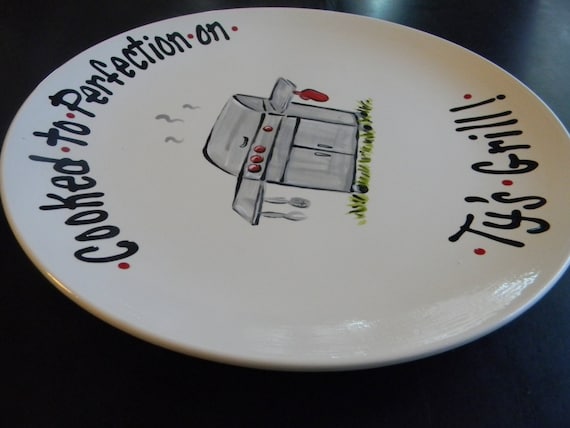 EXTRA LARGE 15 Personalized BBQ Plate Great | Etsy
