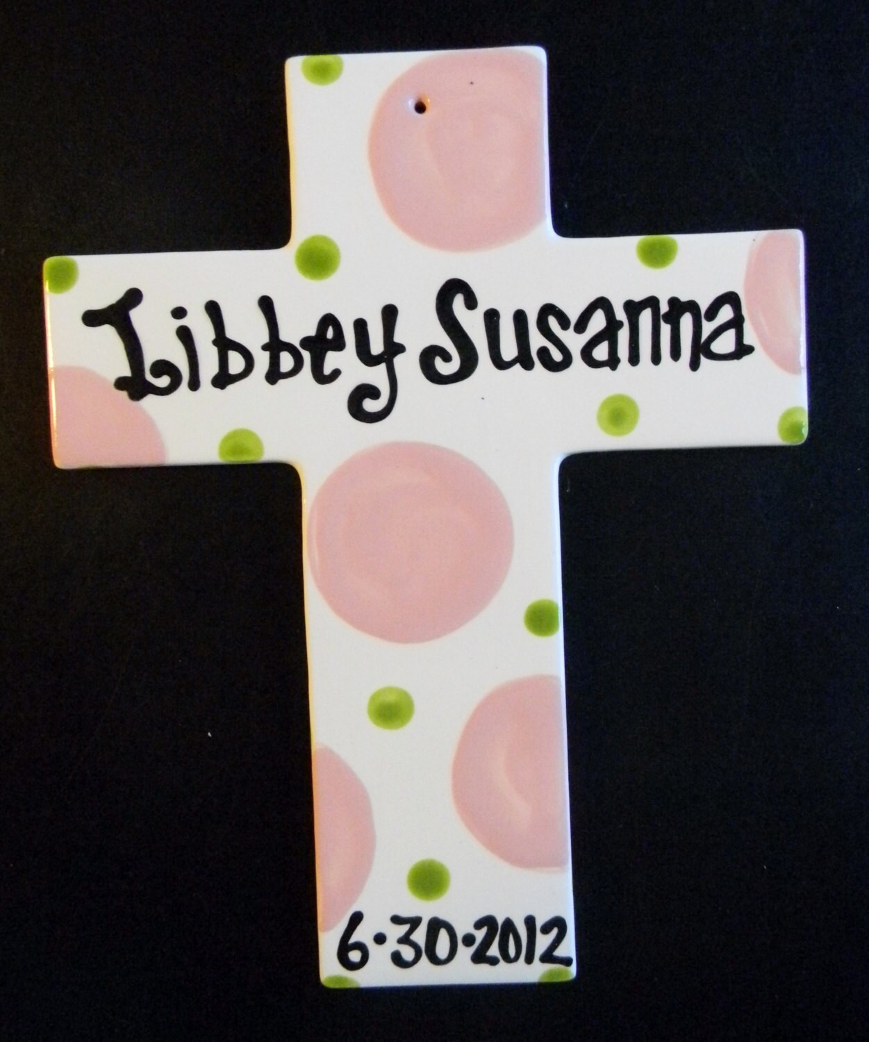 Extra Large 10 Children's Pink and Green Cross | Etsy