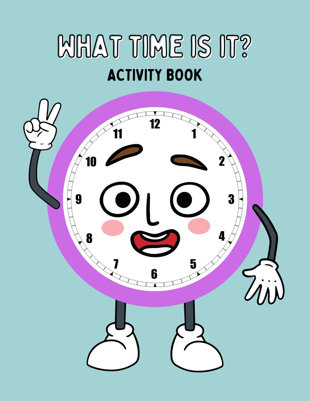 Printable Time Learning Activity Book for Kids Ages 6-10 Fun and ...
