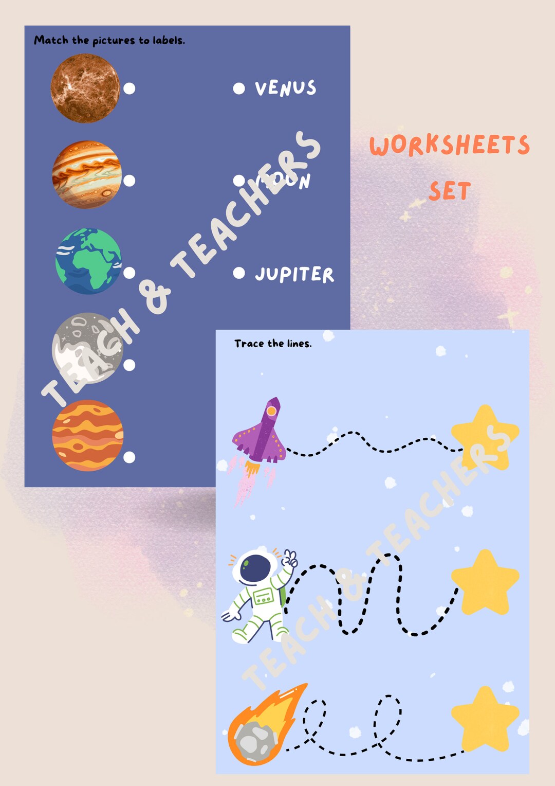 Worksheets-outer Space - Etsy UK
