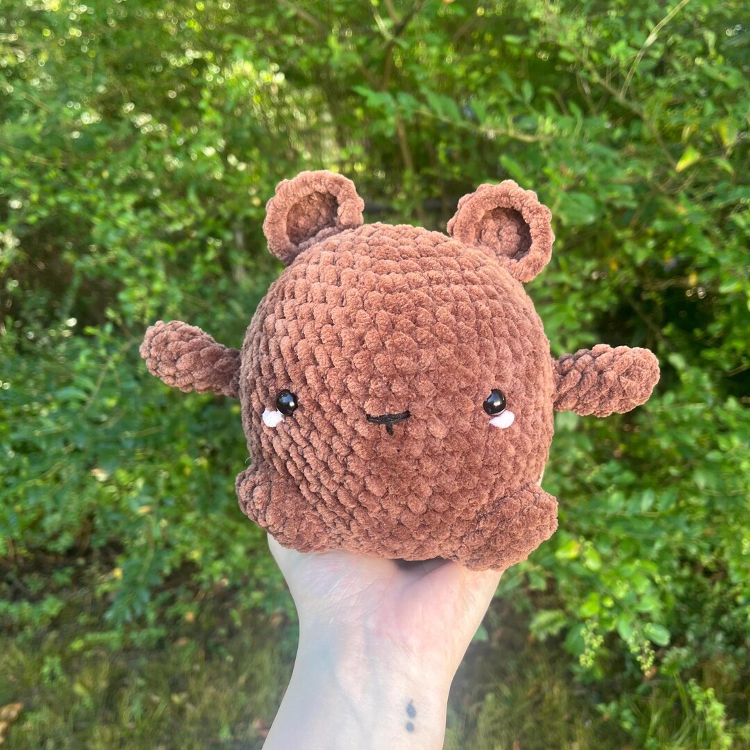 Round Cute Bear Plush (3 Colors) - Etsy