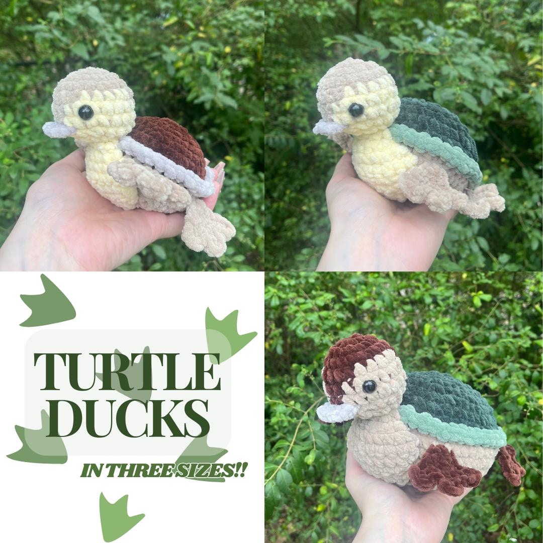 Soft and Squishy Turtle Ducks (3 Sizes) - Etsy