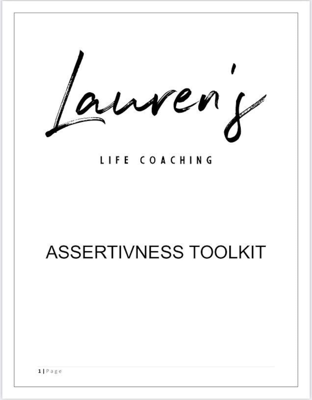 Assertiveness Toolkit Workbook - Etsy
