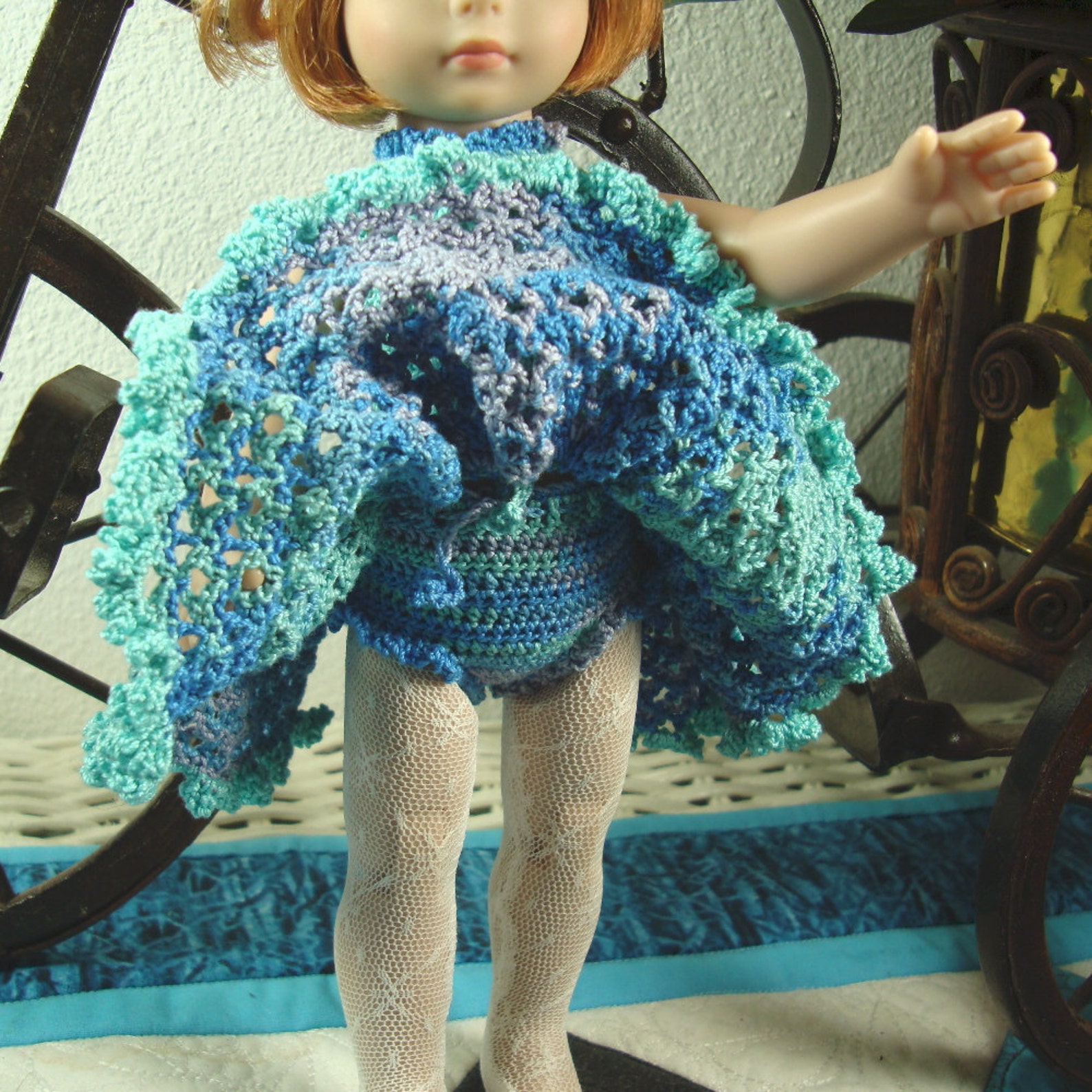 Crochet Pattern for 10 Inch Dolls-lacy Dress - Etsy