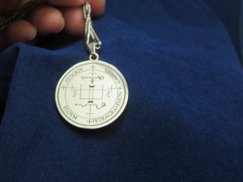 Archangel Gabriel Sigil Stainless Steel Pendant and 22 - Etsy