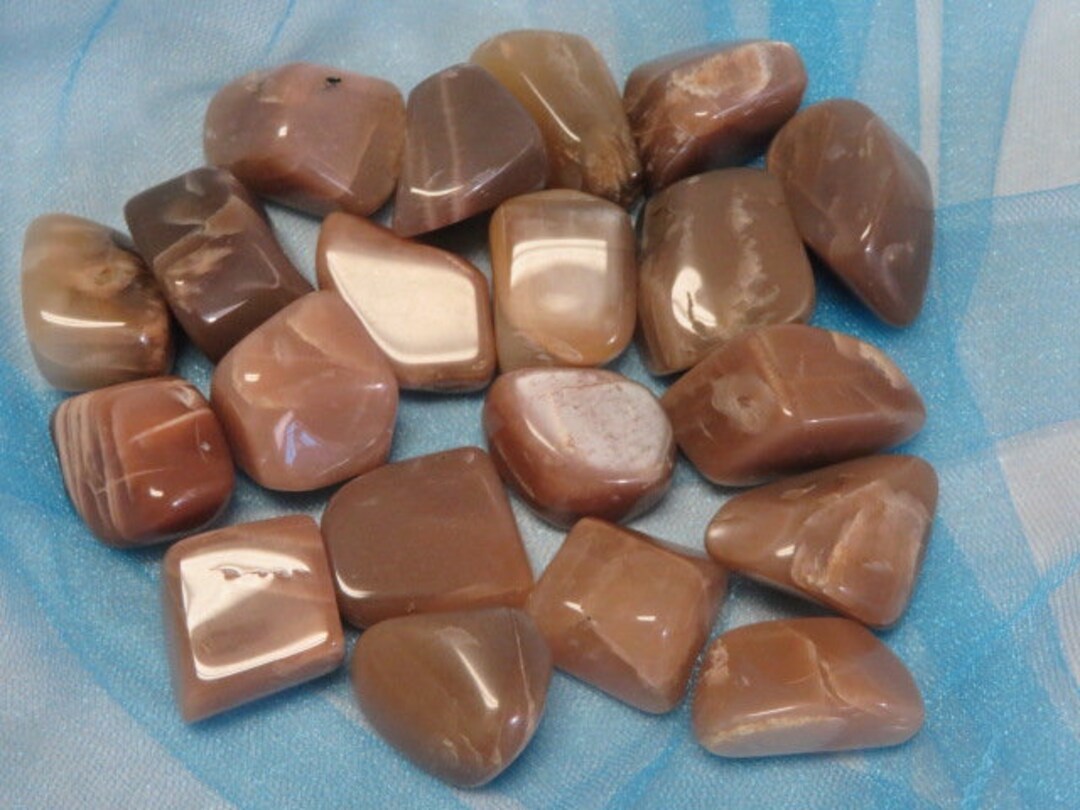 Coffee Chocolate Moonstone Tumbled Stone Crystal Third Eye and Crown ...