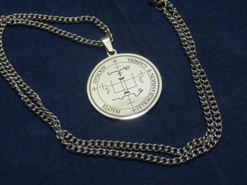 Archangel Gabriel Sigil Stainless Steel Pendant and 22" Chain - Etsy