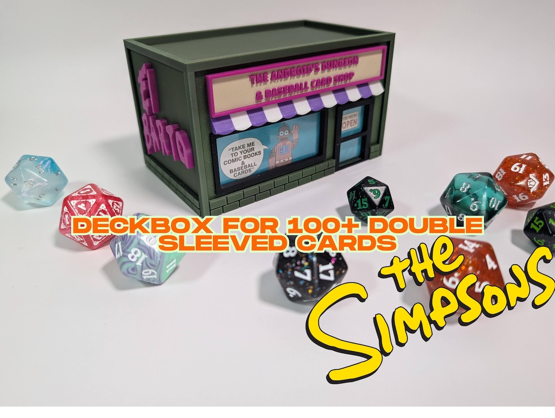 Simpsons XL Deck Box: MTG, Pokémon, TCG Card Storage With Sound Module ...
