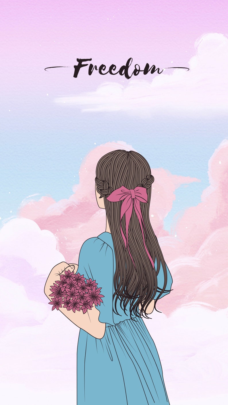 Pink and Red Phone Wallpaper for Ios or Android. - Etsy