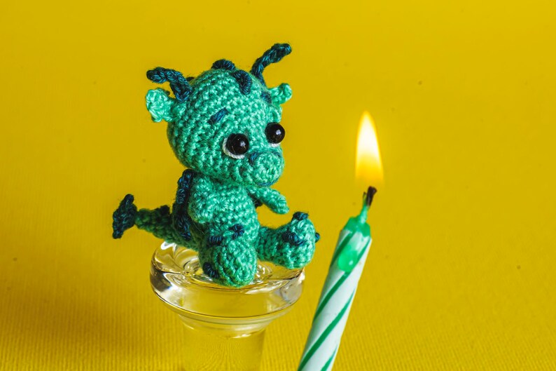Cute Mini Dragon, Mini Crochet Pattern, Mini Dragon Amigurumi, Tiny ...