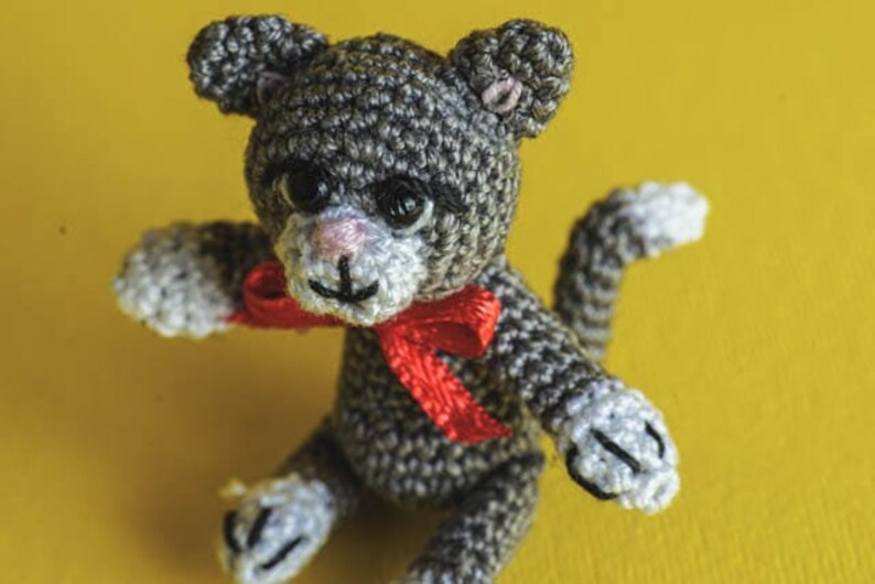 Cute Mini Cat, Mini Crochet Pattern, Mini Cat Amigurumi, Tiny Crochet ...