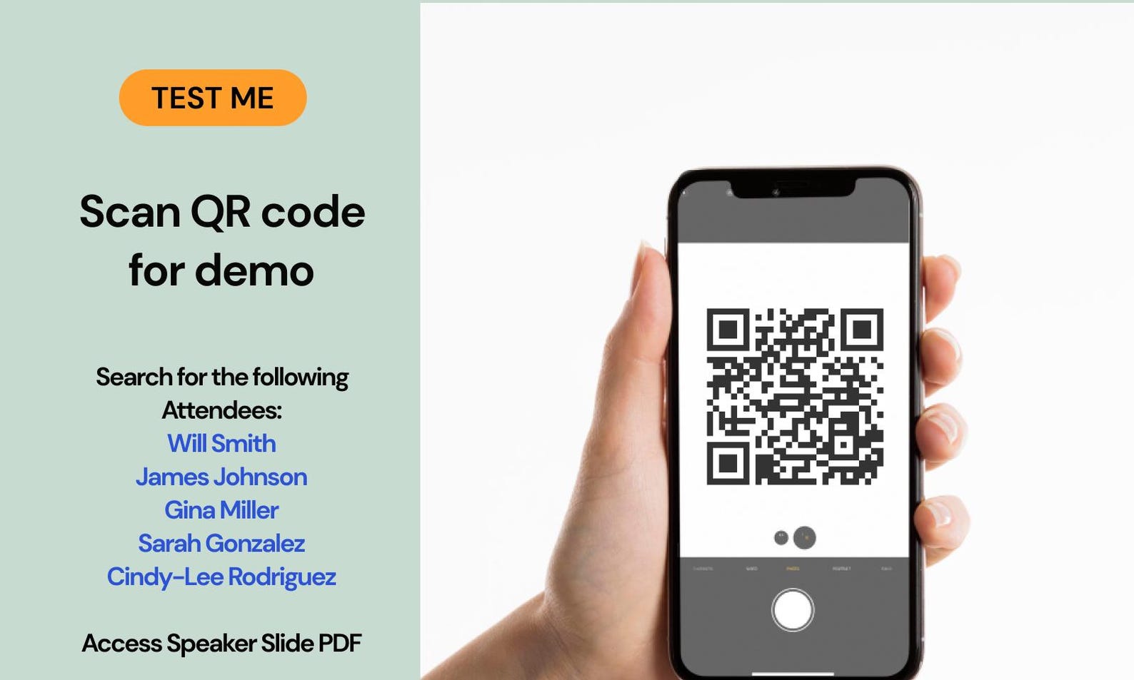 QR Code Conference Meeting Seating Chart, Scan QR to Locate Your Table ...