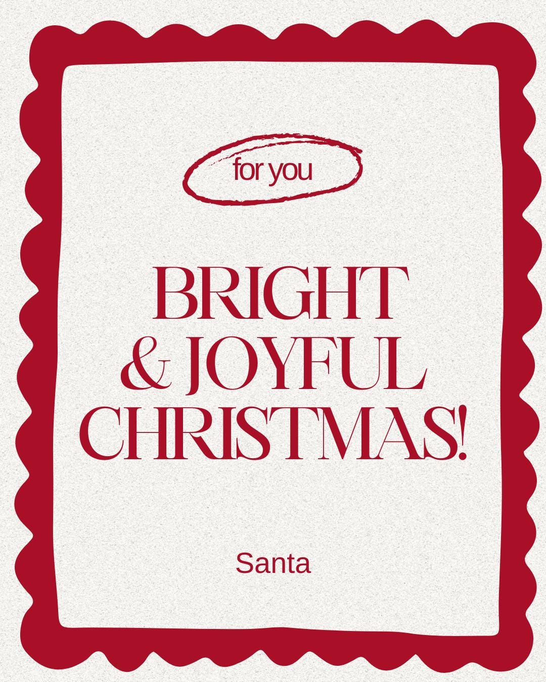 Bright Joyful Christmas Card Printable, Holiday Greeting Template ...