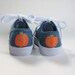 Pumpkin Thanksgiving Shoes, Denim Sneakers Hand Painted for Toddlers - Etsy