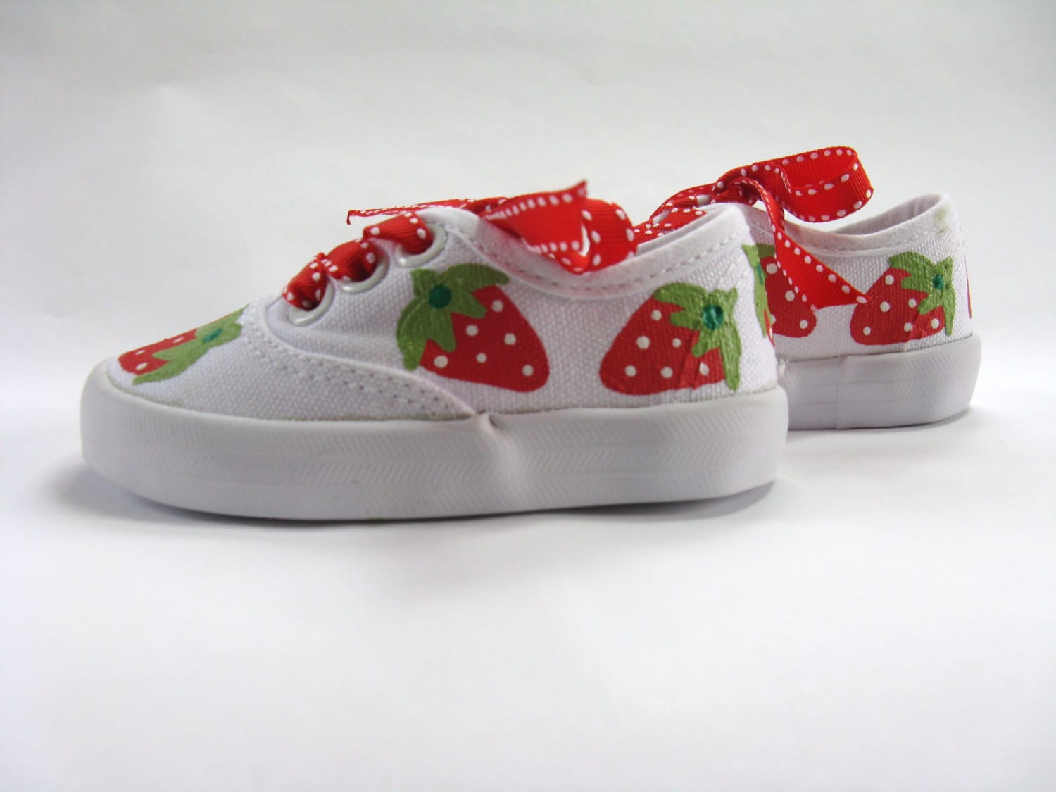 Strawberry Shoes Berry Sweet Birthday Sneakers Hand Painted | Etsy