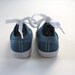 Red Apple Shoes, Hand Painted Blue Denim Sneakers for Toddlers - Etsy