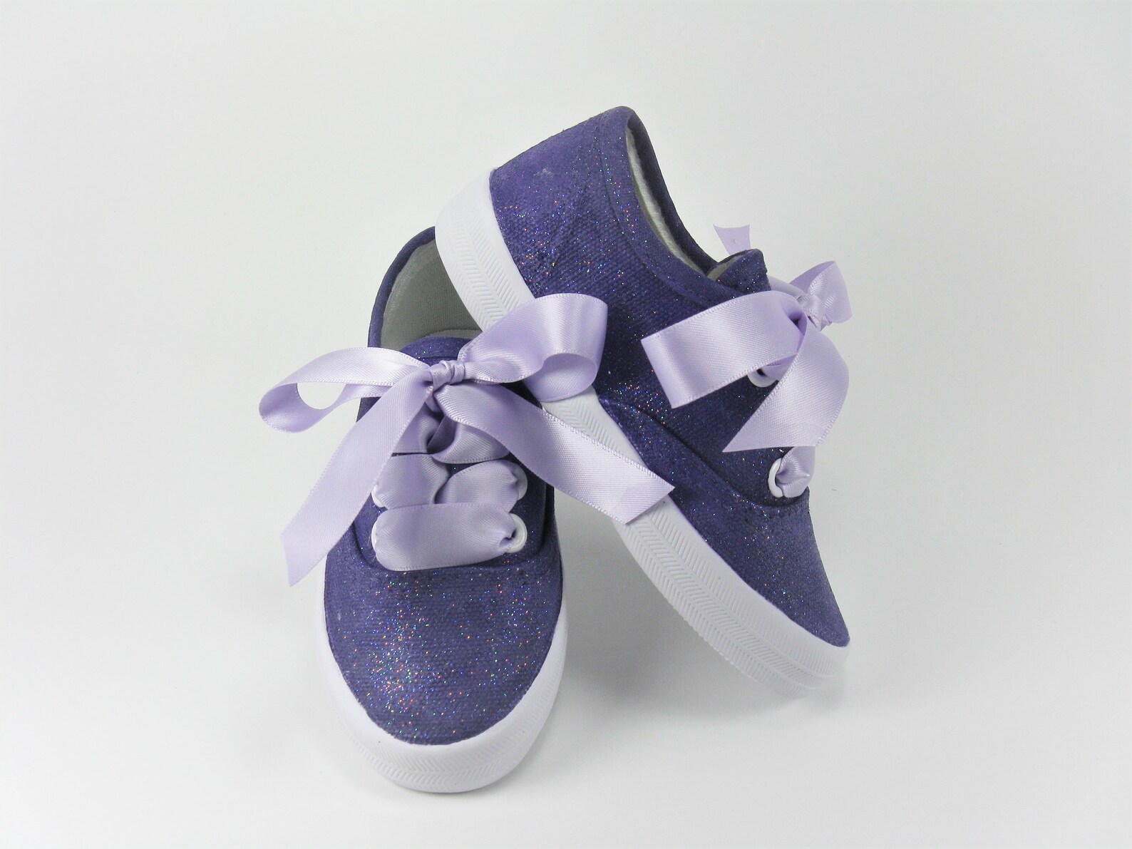 Purple Glitter Shoes Hand Painted Sparkled Sneakers for Baby - Etsy