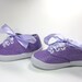 Purple Glitter Shoes Hand Painted Sparkled Sneakers for Baby - Etsy
