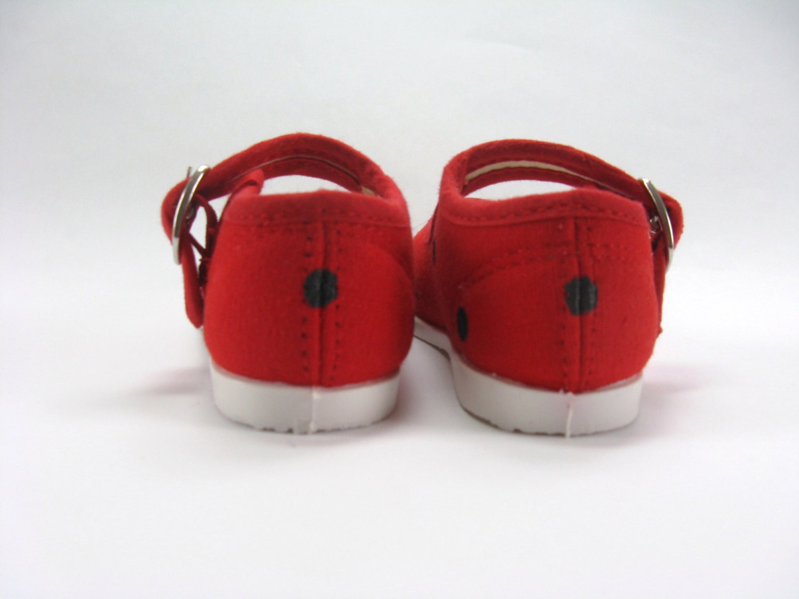 Ladybug Shoes, Red Mary Jane's Hand Painted for Baby and Toddler. - Etsy