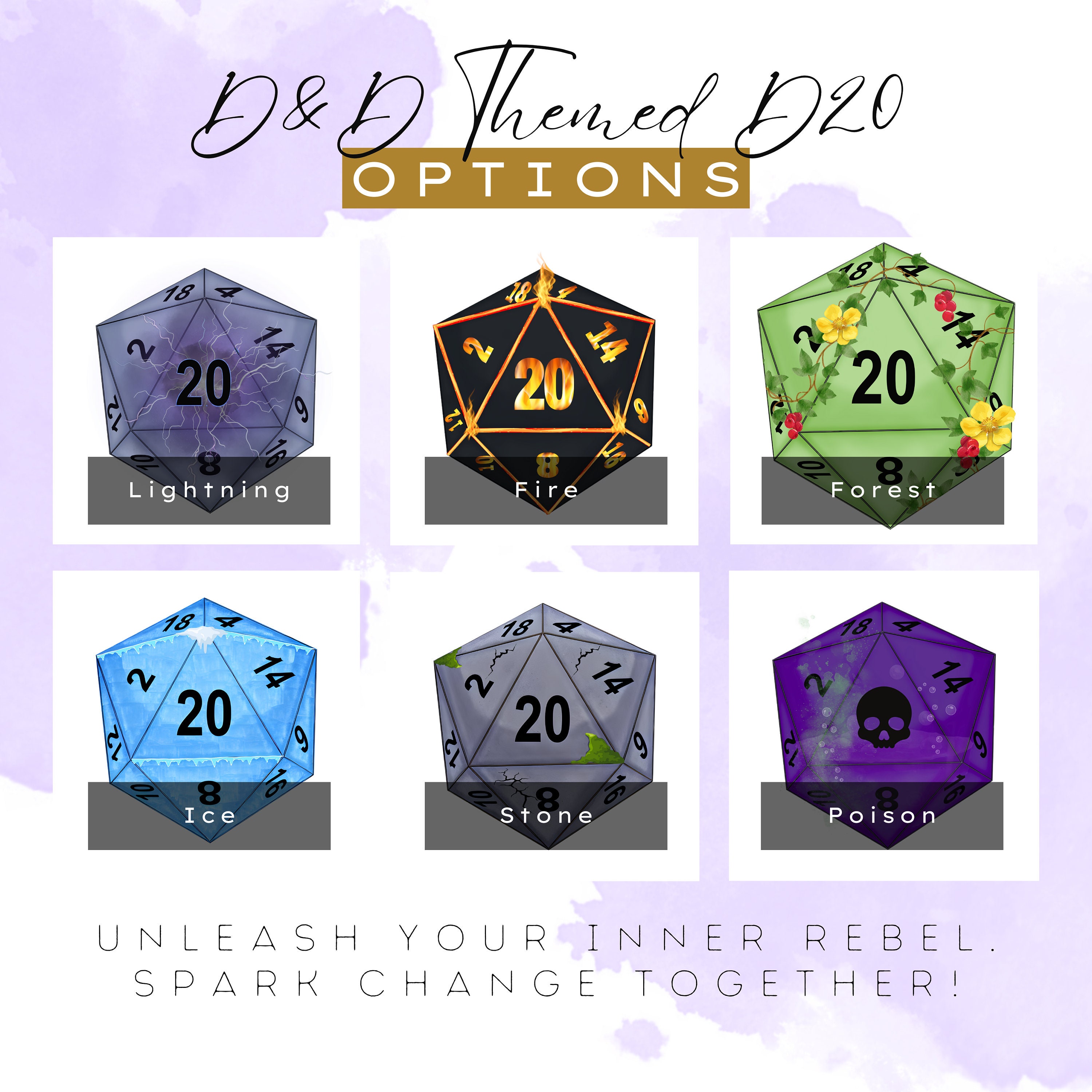 D&D Themed D20 Stickers - Etsy