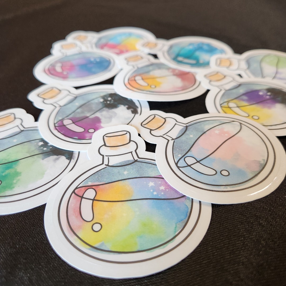 Lgbtqia Celestial Identity Potion Stickers Etsy