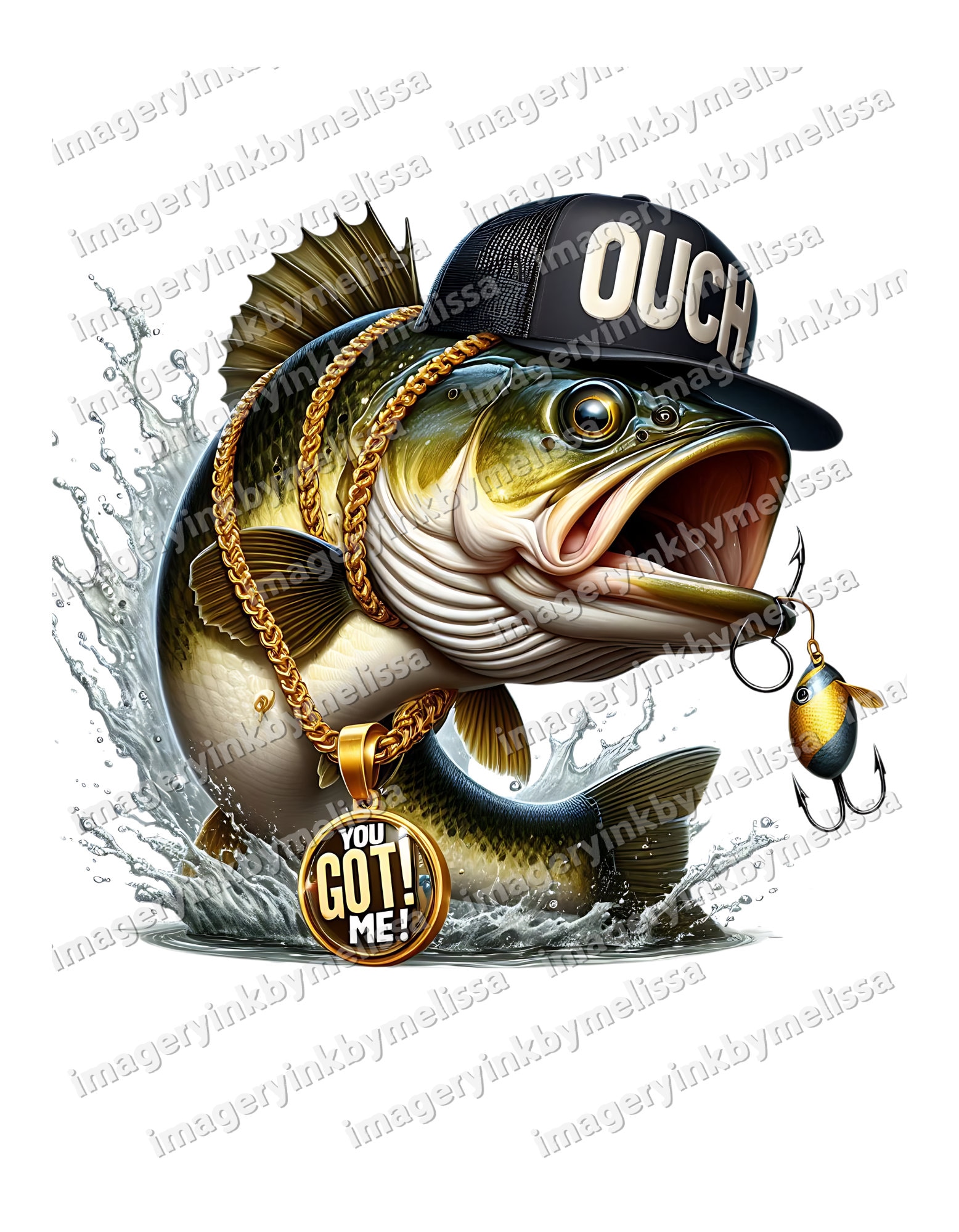 Bass Fish Png Sublimation Design Download, Fishing Png, Bass Fish ...
