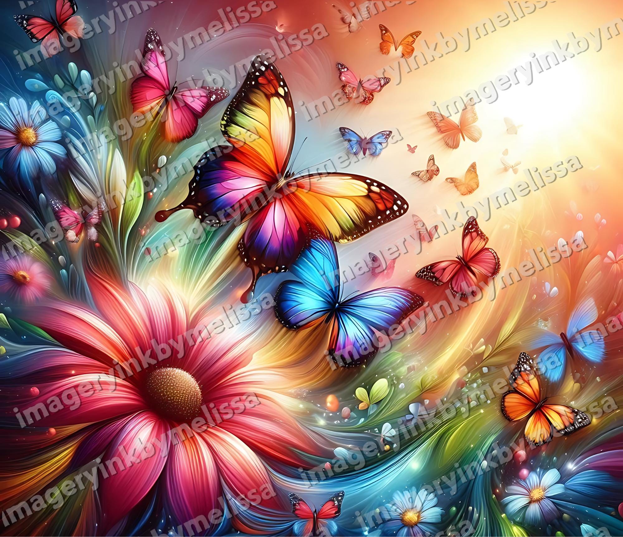 Colorful Butterfly SVG -png -eps - Dxf | Butterfly Svg| Butterfly Clip ...