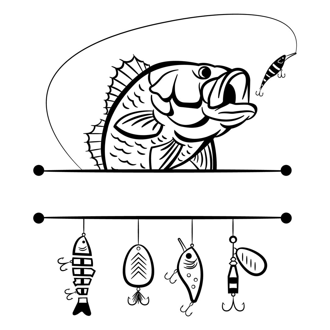 Fish_tackle_monogram_svg - Etsy