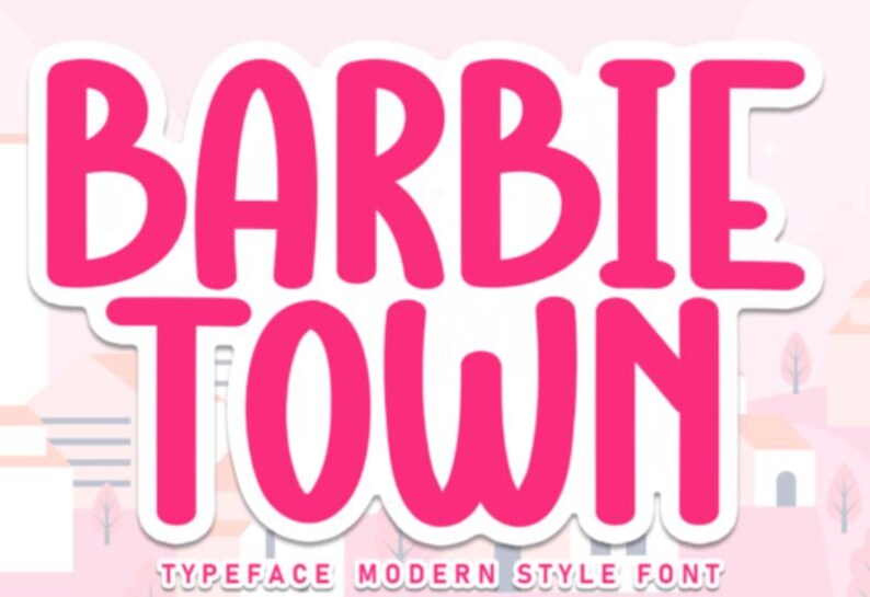 Barbie Town Font, Casual Handwritten Font, Cricut Fonts, Casual Font ...