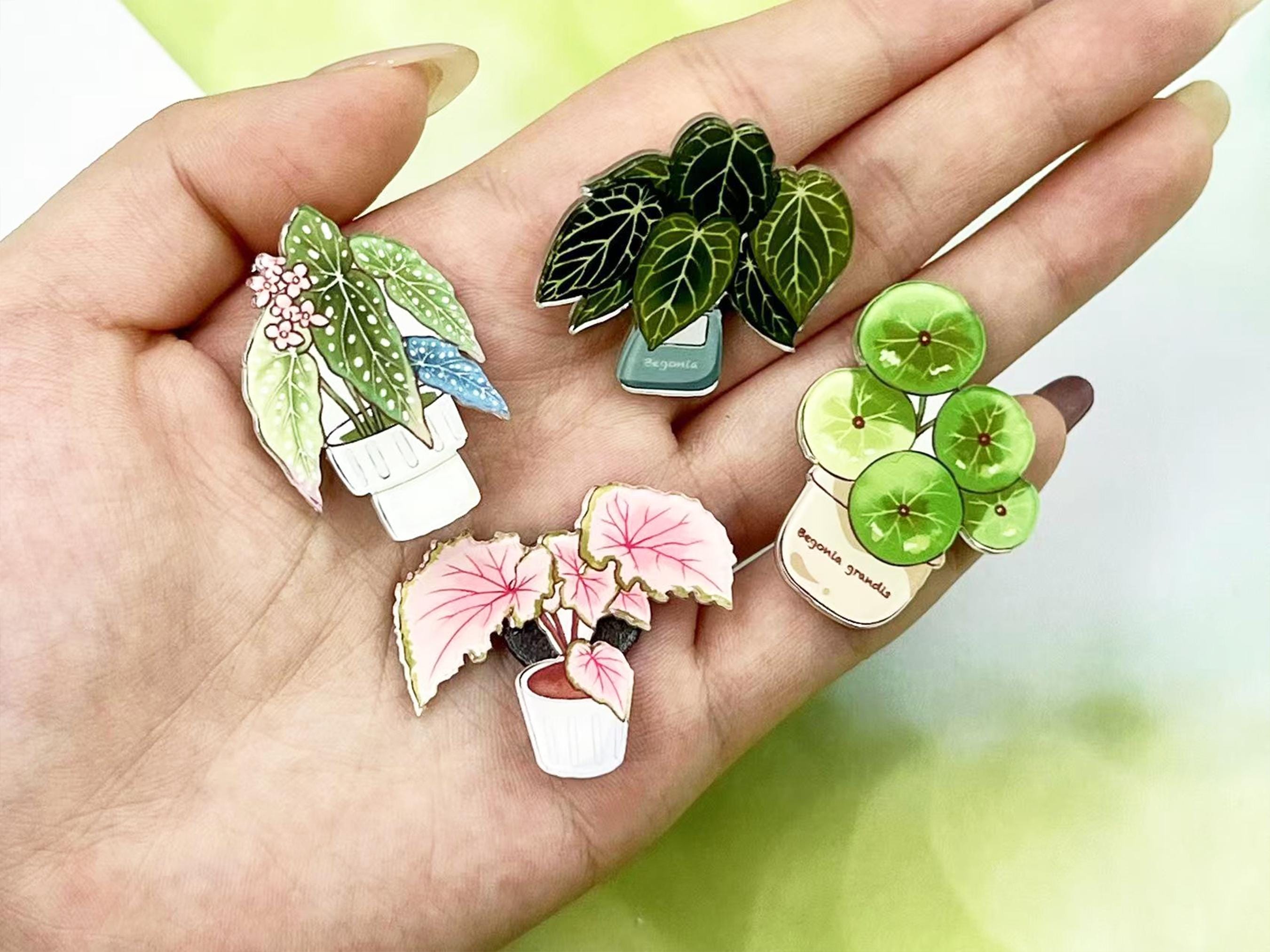 Miniature Tropical Plants Fridge Magnet Decor, Monstera Fridge Magnet ...