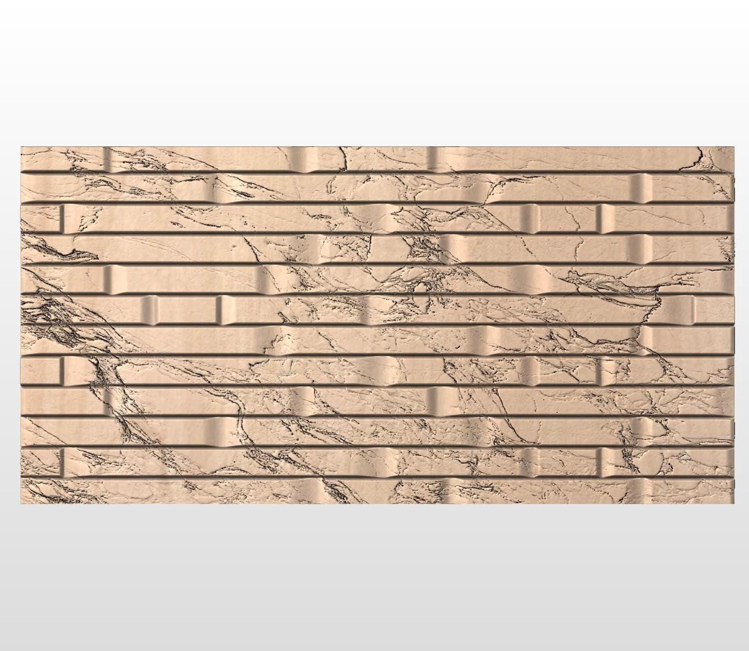 Realistic Brick Texture STL File for CNC and 3D Printing | Concrete 3D ...