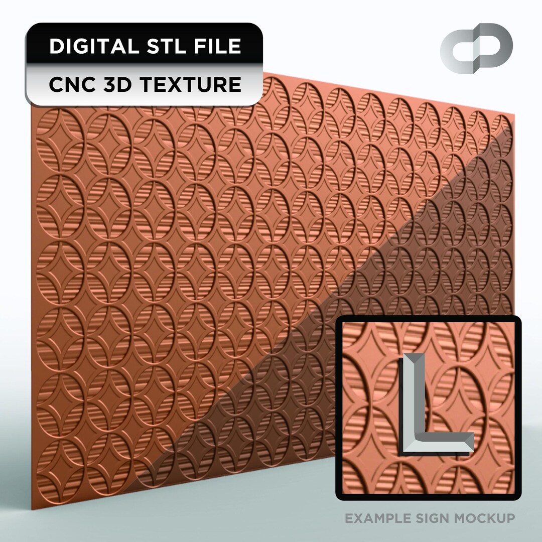 3D Royal Lattice STL for CNC Routing Seamless Background Panel High ...