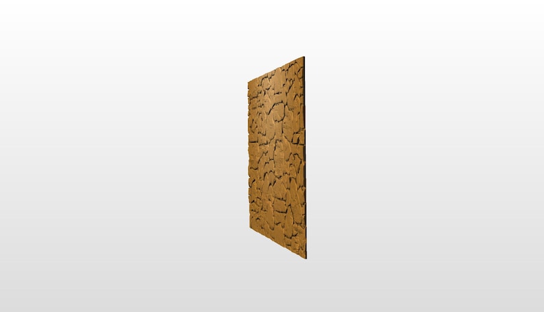 Realistic Stone Wall Texture STL File for CNC and 3D Printing | Rustic ...