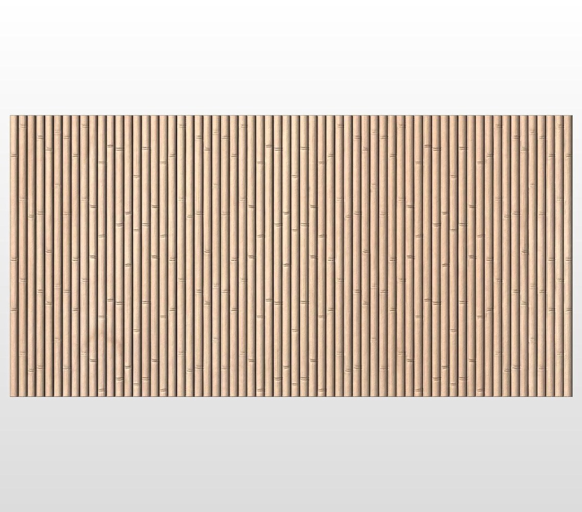Realistic 3D Bamboo Panel Texture for CNC | Small Bamboo Woodgrain ...