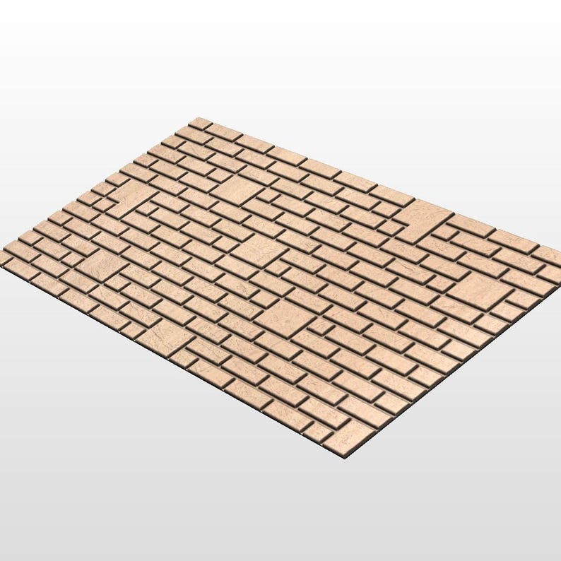 3d Brick Texture For Cnc Realistic Brick Pattern Stl File Custom Wall Panels Sign
